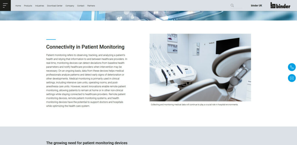 binder Medical Article: Connectivity in Patient Monitoring - Genalog ...